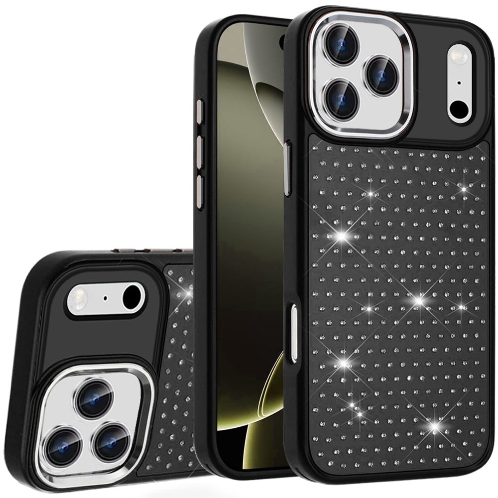iPhone 17 Pro Beautiful Diamond Metallic Design Metal Chrome Edged ...